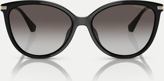 Michael Kors lunettes de soleil oeil-de-chat Dupont &agrave; verres gris, noir