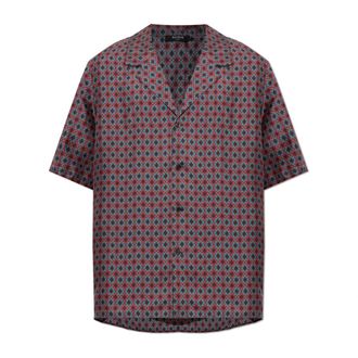 Balmain Homme, Chemises, Rouge, Taille: S Chemise en soie