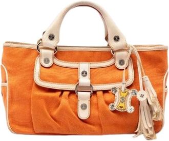 Celine Pre-owned The Boogie Handbag - Femme - Pre-owned - Orange - Taille: ONE Size
