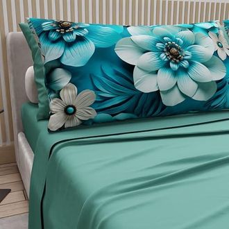 Petti Artigiani Italiani Petti Artigiani Italiani - Bettwäsche aus Baumwolle mit Kissenbezügen mit Digitaldruck, Bettlaken für französisches Bett, Bettwäsche-Set für französis