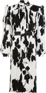 Richard Quinn Robe longue pliss&eacute;