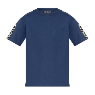 Versace Jeans Couture T-Shirt mit Tasche - - Tops - Herren - Blau - S