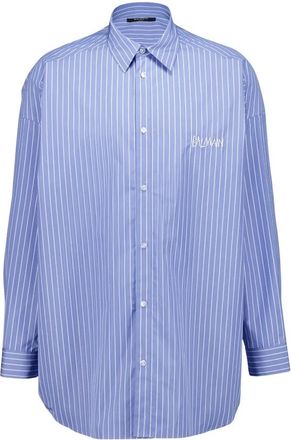 Balmain Hemd mit Streifen - - Shirts - Herren - Blau - 2XL