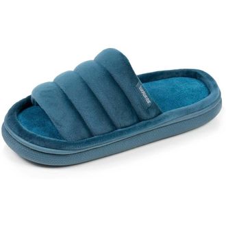 Isotoner Chaussons sandales BLOUP Femme Bleu canard