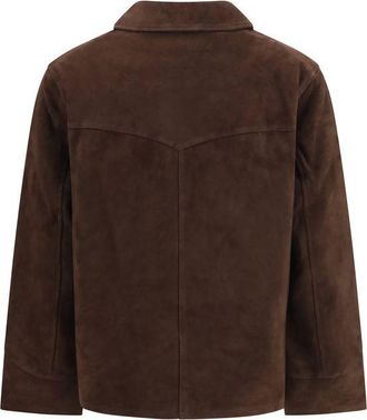 Tory Burch Womens Brown Goatskin Jacket Clothing