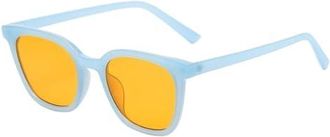 Generic Lunettes De Soleil Polaris&eacute;es Vintage &Agrave; Petite Monture For Femmes, Id&eacute;ales For Les Vacances, Les Trajets Domicile-travail Et Le Sport.(Blue)