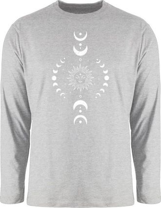 Shirtracer Rundhalsshirt Yoga Namaste Mandala Chakra Mondphase Yoga