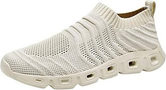 Generic Chaussures de sport larges pour homme - Chaussures de marche &agrave; enfiler en maille respirante - Chaussures de trekking l&eacute;g&egrave;res - Antid&eacute;rapantes - Style 