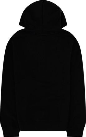 Maison Kitsun&eacute; Logo-Embroidered Organic Cotton Sweatshirt - Black