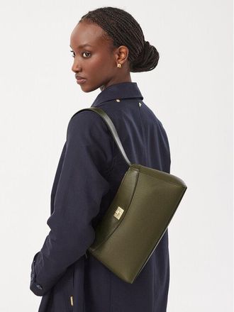 Calvin Klein Handtasche Mix Media Shoulder Bag LV04F3886G Dunkelgr&uuml;n