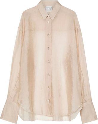 Forte_Forte Femme, Blouses et Chemises, Beige, Taille: 40 FR Chemise Organza Contemporaine