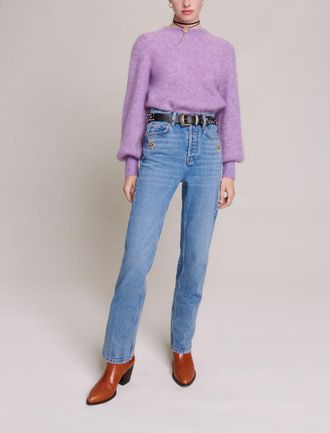 Maje Gerade Jeans - Blau - Gr&ouml;&szlig;e 40 - Maje