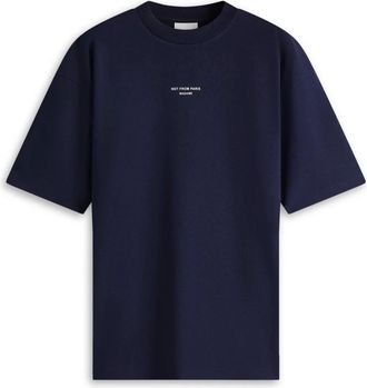 Dr&ocirc;le de Monsieur Homme, Tops, Bleu, Taille: 2XL T-shirt Slogan Classique Blanc Interlock