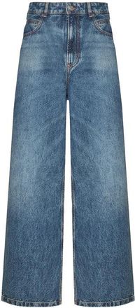 HUGO BOSS Jeans 50569378 Blau Wide Leg
