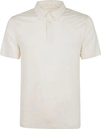 Majestic Filatures Homme, Tops, Beige, Taille: XL Polo &agrave; Manches Courtes en Lin