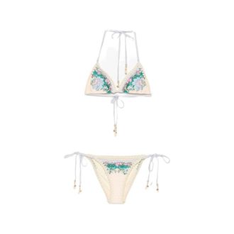 Zimmermann Indra Bikini mit H&auml;keldetails - - Swimwear - Damen - Mehrfarbig - M