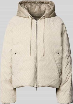 Moose Knuckles Regular Fit Jacke mit Allover-Logo-Print