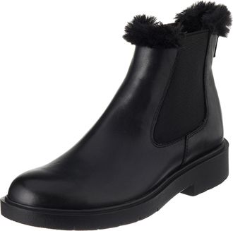 Geox D SPHERICA EC1 Ankle Boot, Black, 38 EU