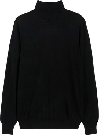 Aspesi Homme, Pulls, Noir, Taille: L Pull col roul&eacute; Mod. M196