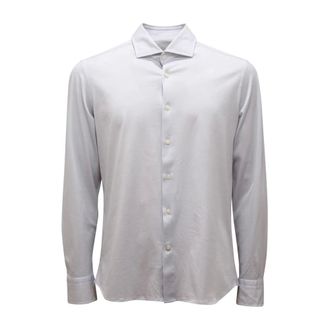 Sonrisa Homme, Chemises, Gris, Taille: XL Camicia Fior di Cotone Shirt