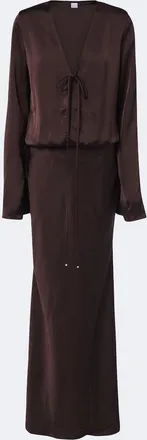 Bananhot Robe longue Nema en satin