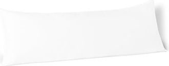 Amazon Basics Oreiller de Corps Long, Coussin en Microfibre Hypoallerg&eacute;nique pour Grossesse et Maternit&eacute;, Dormeur sur Le C&ocirc;t&eacute;, Soutien du Dos et du Cou, 50 x 135 cm