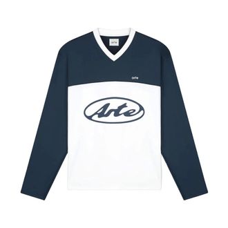 Arte Homme, Tops, Multicolore, Taille: XL Circle Logo Longsleeve