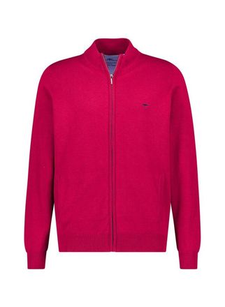 Fynch-Hatton Fynch-Hatton Herren Cardigan rot unifarben