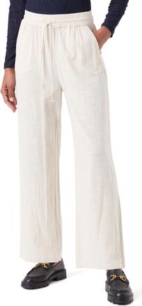 Only Damen Stoffhose Onltizana Cotton Loose Pants WVN, Grau, 3XL