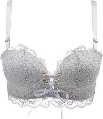 Generic 2026 Soutiens-gorge pour femmes Soutien-gorge sans bretelles Bandage furtif Wire Tira Sous-v&ecirc;tements, gris, XL