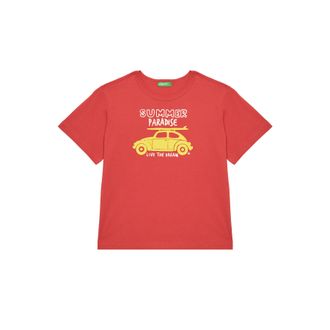 Benetton United Colors Of Benetton T-Shirt 3JERG10JQ Rot Regular Fit