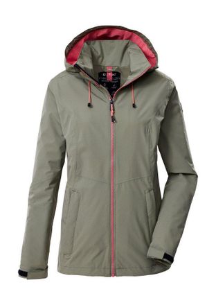 Killtec Outdoorjacke Damen Regenjacke OOKS 1 Leichte, wasser- und winddichte Jacke, atmungsaktiv, abnehmbare Kapuze