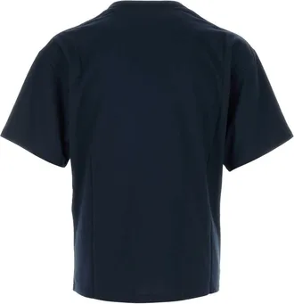 Saint Laurent Cotton Modal T-Shirt - Navy