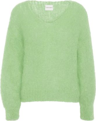 Americandreams Americandreams, Femme, Pulls, Vert, Taille: 38 FR Milana LS Mohair Knit