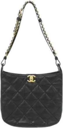 Chanel Sac bandouli&egrave;re vintage doccasion - Femme - Pre-owned - Noir - Taille: ONE Size