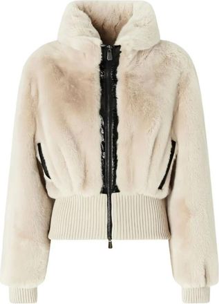 Pinko Pinko, Femme, Vestes, Beige, Taille: 42 FR Bagels Bomber