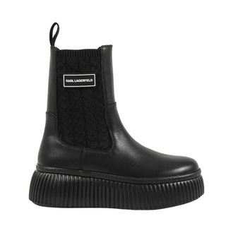Karl Lagerfeld Kreeper Lo Kable Knit Boot - - Shoes - Damen - Schwarzk - 41 EU