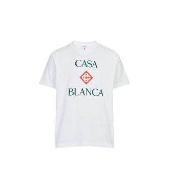 Casablanca T-shirt col rond &agrave; logo en coton