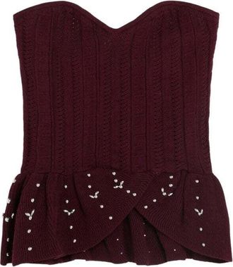Scalpers Studs Peplum Top