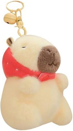 Generico Capybara Key Chain - PP Cotton, porte-cl&eacute;s doux et mignon, porte-cl&eacute;s doux et mignon, porte-cl&eacute;s en peluche pour &eacute;cole, travail, voyage, bags, sacs &agrave; 