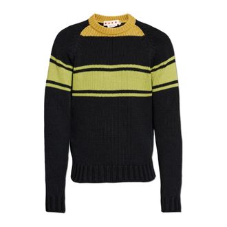 Marni Logo Pullover - - Knitwear - Herren - Schwarzk - L