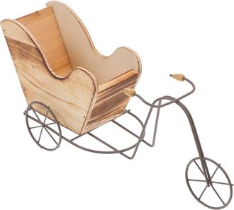 NUOBESTY DIYEAH Vintage Fahrrad Modell Pflanzk&uuml;bel Dekorative Fahrradfigur aus Eisen Kompakter Blumentopf f&uuml;r Garten Terrasse B&uuml;ro und Wohnraum Stilvolle Tisch