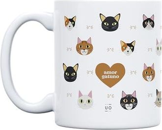 UO Tasse Geschenk mit Botschaft Liebe Katze Geschenk f&uuml;r Freunde Geschenk f&uuml;r Freunde Original Weihnachten Geschenk Unsichtbarer Freund Original 350ml Ke