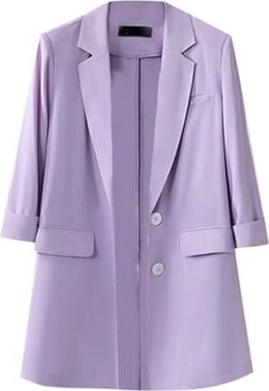 Generic Vestes pour femmes 2026 &agrave; la mode surdimensionn&eacute;es et robe caraco florale en mousseline de soie, violet, XXL