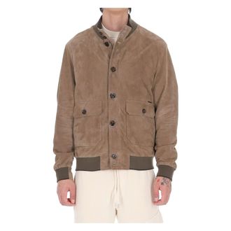 Moorer Carlos Bomber Jacket - - Jackets - Herren - Braun - L