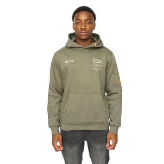 Duck and Cover Skullmatic Kapuzenpullover f&uuml;r Herren (Dunkel-Olive)