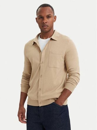 HUGO BOSS Strickjacke San Jordan 50553663 Dunkelbeige Regular Fit