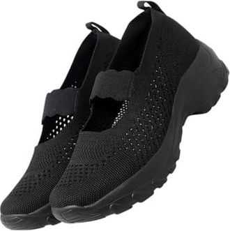 UPKOCH Chaussures Sport Femme Légères à Semelle Épaisse Respirantes et Confortables Baskets Décontractées pour Marche Femmes Pointure