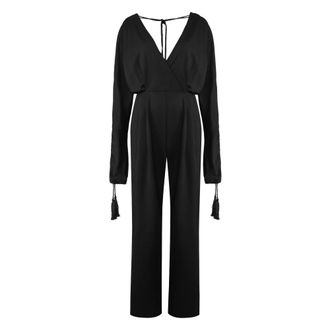 Alberta Ferretti Jumpsuit aus Wollmischung - - Jumpsuits & Playsuits - Damen - Schwarzk - M