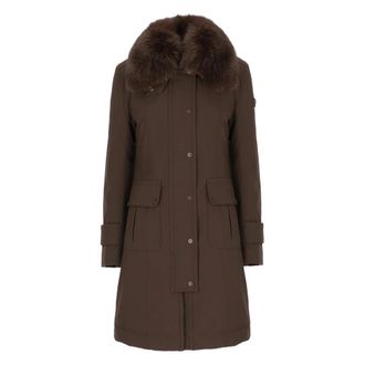 Peuterey Lange Daunenjacke - - Coats - Damen - Braun - XS